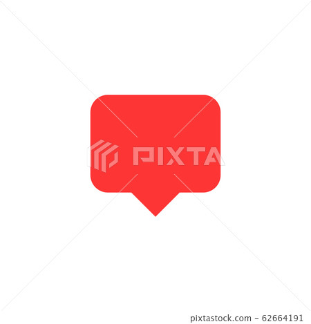 Red Dialog Box. Isolated Vector Illustration - Stock Illustration ...
