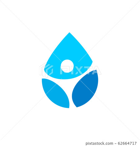 Abstract Happy Person inside Blue Water - Stock Illustration [62664717 ...