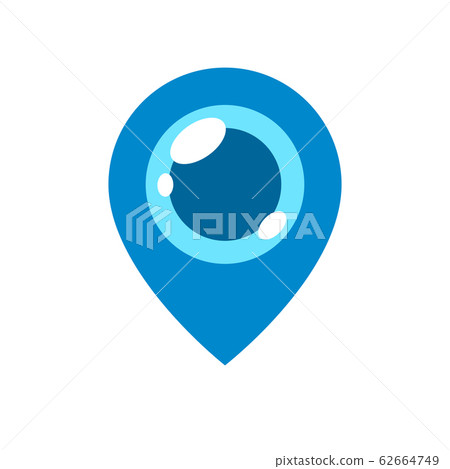 Blue Eye Pinpoint. Abstract Vector Illustration - Stock Illustration ...