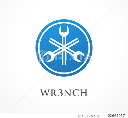 Abstract Triangle Wrench. Isolated vector - Stock Illustration ...