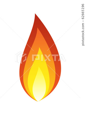 Small Fire Flame Illustration - Stock Illustration [62665196] - PIXTA