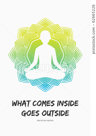 Poster Quote "What comes inside - goes outside" - Stock Image - Everypixel