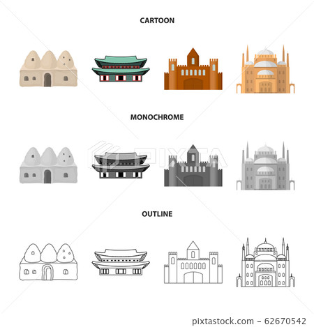 Isolated object of town and chinatown symbol.... - Stock Illustration ...