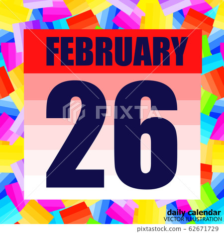 February 26 icon. For planning important day.... - Stock Illustration ...