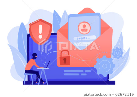 Malware computer virus concept vector... - Stock Illustration [62672119 ...