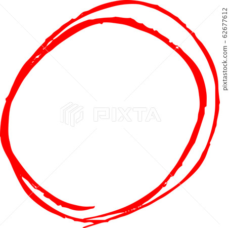 Circle round thin handwriting copy space scoring - Stock Illustration ...