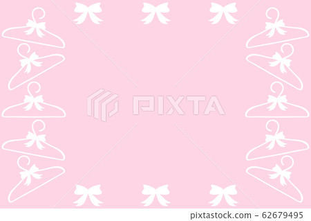 Hanger frame with ribbon Rectangle Pink - Stock Illustration [62679495 ...