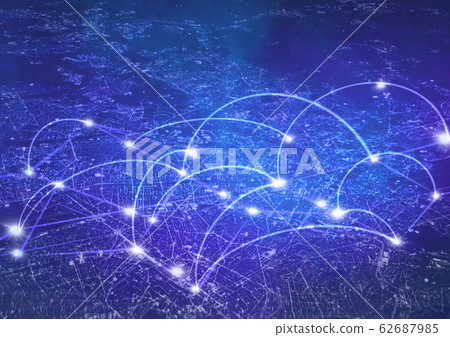 IT Business Network Background Material - Stock Illustration [62687985 ...