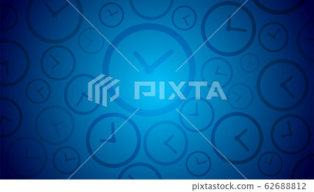 Blue_Clock_Time_Abstract_Background - Stock Illustration [62688812] - PIXTA