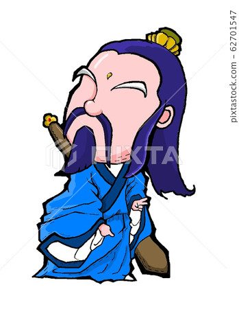 Lu Dongbin of the Eight Immortals Crossing the Sea - Stock Illustration ...