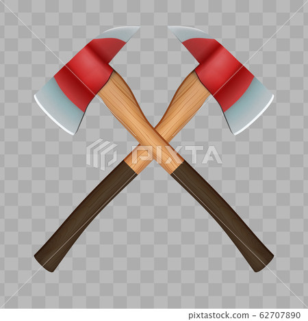 Crossed Firefighter Axes - Stock Illustration [62707890] - PIXTA