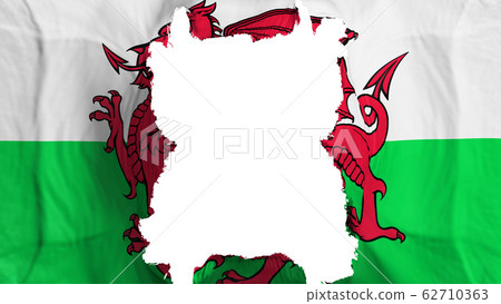 Ripped Wales flying flag - Stock Illustration [62710363] - PIXTA