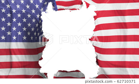 Ripped United States of America flying flag - Stock Illustration ...