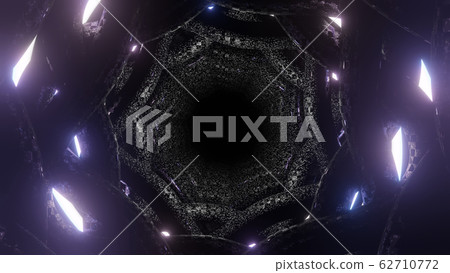 abstract endless torus tunnel 3d rendering... - Stock Illustration ...