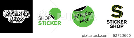 Vector logo for sticker shop, sticker store - Stock Illustration ...