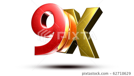 9X 3d. - Stock Illustration [62718629] - PIXTA