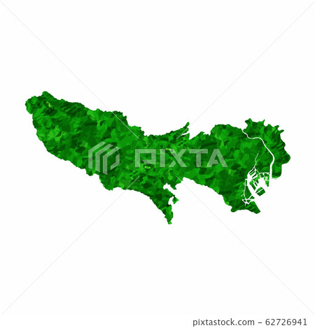 Tokyo Map Green Icon - Stock Illustration [62726941] - PIXTA