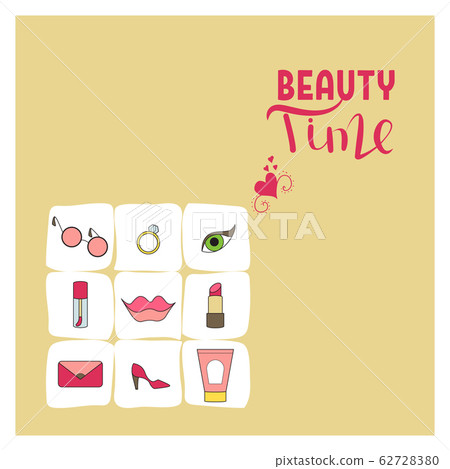 Beauty time card. - Stock Illustration [62728380] - PIXTA