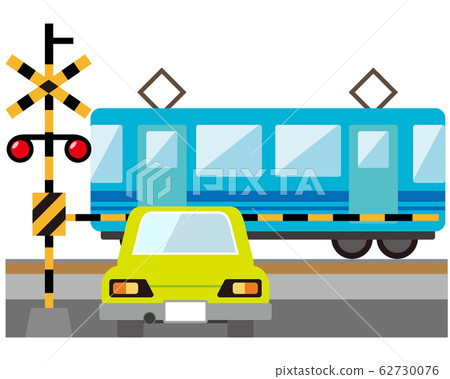 Railroad crossing railway car icon - Stock Illustration [62730076] - PIXTA