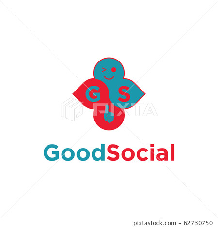 Good Social logo design template unique modern - Stock Illustration ...