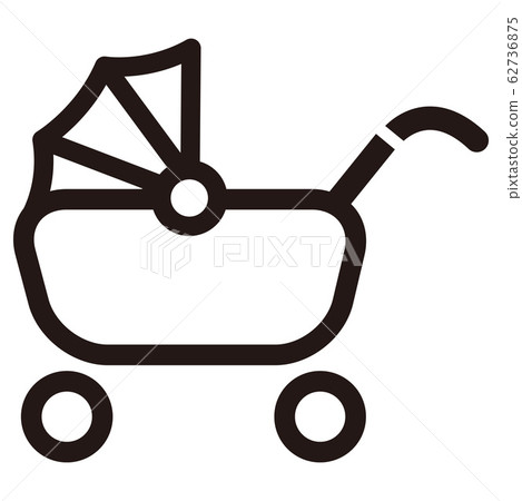 vector, vectors, pushchair - Stock Illustration [62736875] - PIXTA