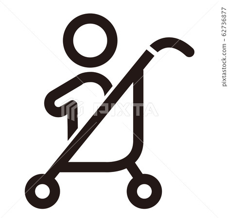 vector, vectors, pushchair - Stock Illustration [62736877] - PIXTA