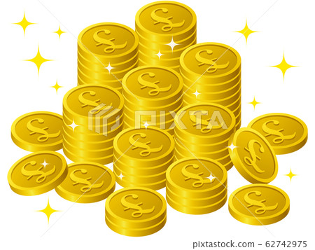 Shining pound coin - Stock Illustration [62742975] - PIXTA