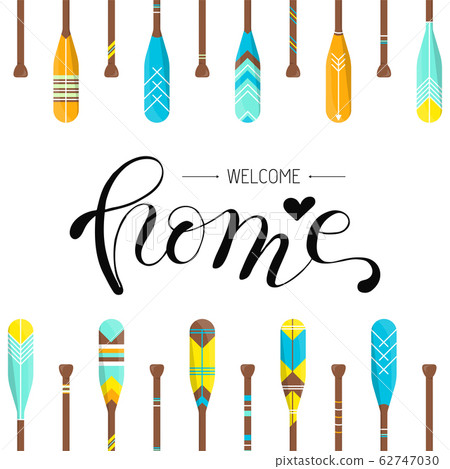 Welcome Home quote poster template - Stock Illustration [62747030] - PIXTA