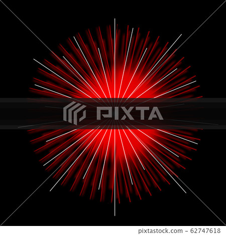 Red Abstract Ray Lights Design - Stock Illustration [62747618] - PIXTA