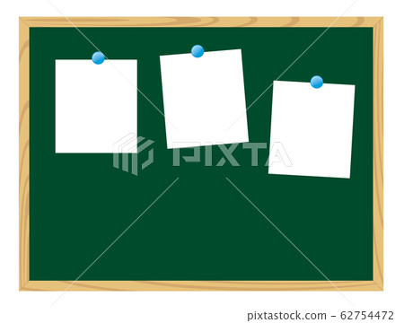 Blackboard board and paper - Stock Illustration [62754472] - PIXTA