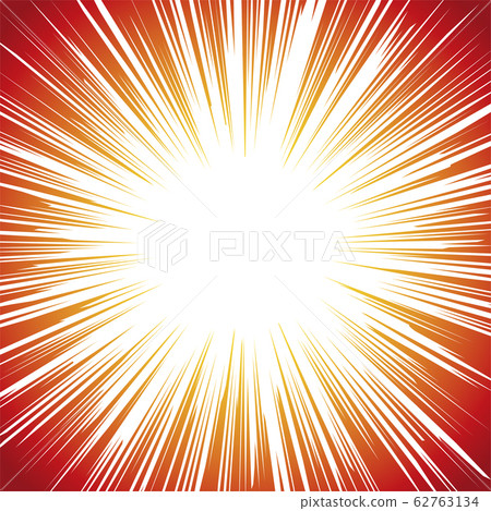 Anime Speed Warp Zoom Line on White Background - Stock Illustration ...