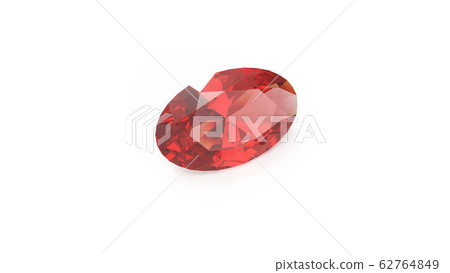 Ruby Oval Cut Background White CG - Stock Illustration [62764849] - PIXTA