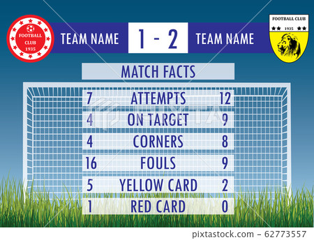 Soccer or football match infographic elements and - Stock Illustration ...
