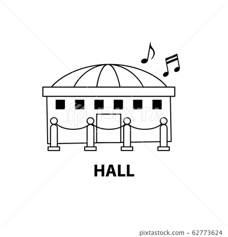 Concert venue live map icon symbol illustration... - Stock Illustration ...
