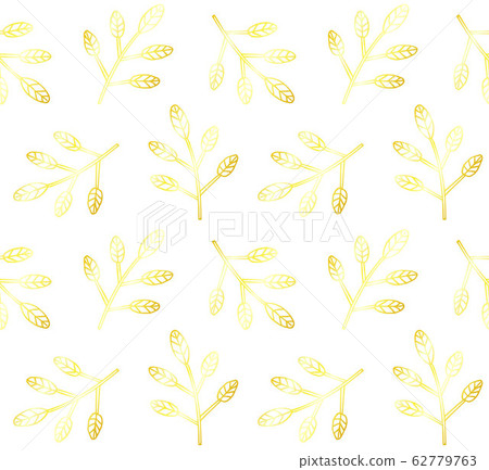 Vector seamless pattern of gold branch - Stock Illustration [62779763 ...