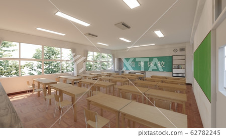 School Classroom Temporary closure School... - Stock Illustration ...