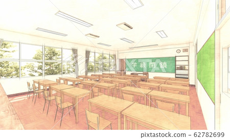 School Classroom Class Closed Closed School... - Stock Illustration ...