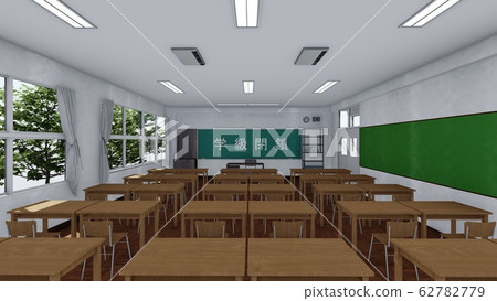 School classroom closed class closed... - Stock Illustration [62782779 ...