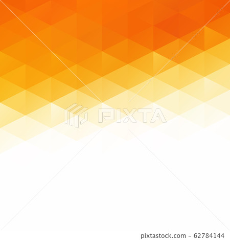 Orange Grid Mosaic Background, Creative Design - Stock Illustration ...