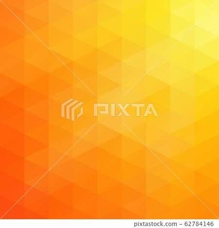 Orange Grid Mosaic Background, Creative Design - Stock Illustration ...