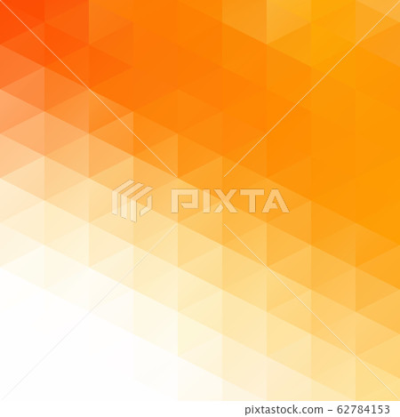 Orange Grid Mosaic Background, Creative Design - Stock Illustration ...