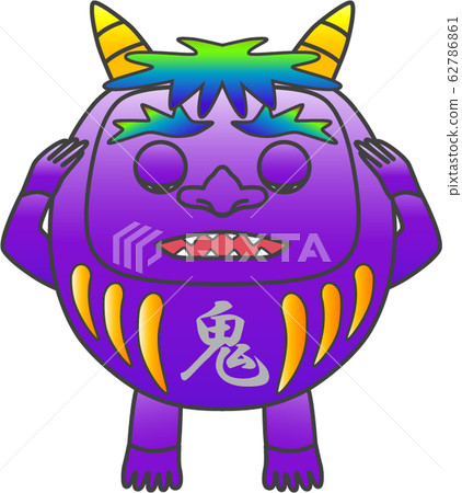 Dharma-shaped purple demon: 019 - Stock Illustration [62786861] - PIXTA