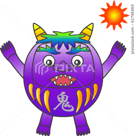 Dharma-shaped purple demon: 002 - Stock Illustration [62786869] - PIXTA