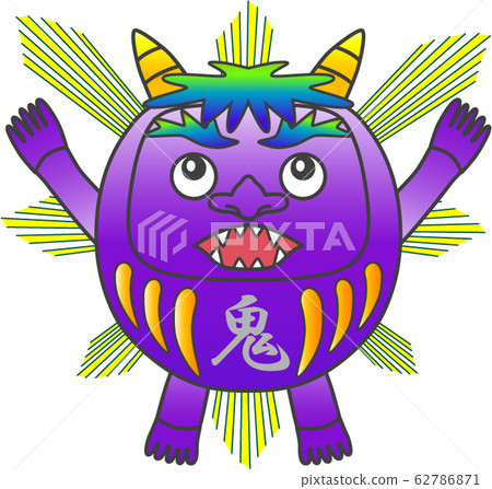 Dharma-shaped purple demon: 003 - Stock Illustration [62786871] - PIXTA