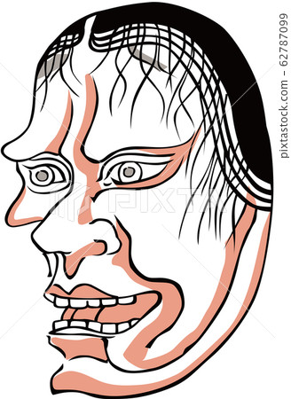 Ukiyo-e Mask 6 - Stock Illustration [62787099] - PIXTA