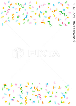 Watercolor confetti _ colorful _ postcard... - Stock Illustration ...