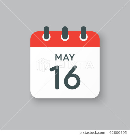 Calendar day 16 May, days of the year - Stock Illustration [62800595 ...