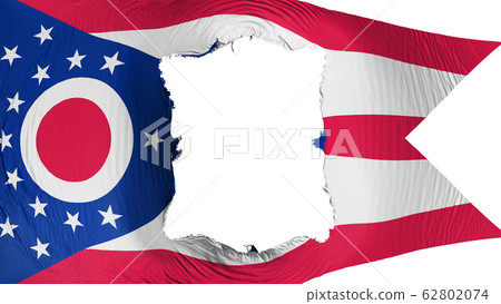 Square hole in the Ohio state flag - Stock Illustration [62802074] - PIXTA