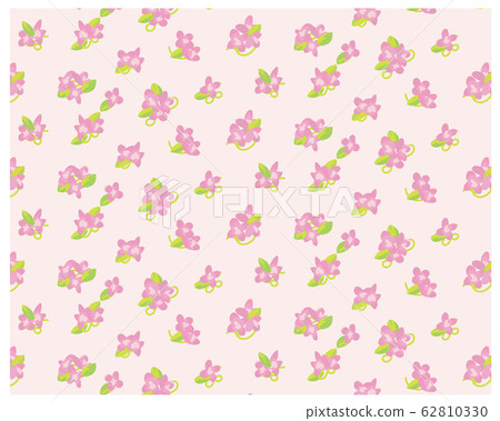Pink flower pattern illustration - Stock Illustration [62810330] - PIXTA