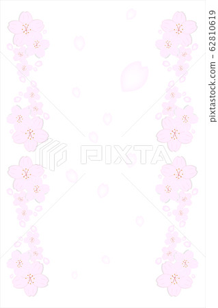 Cherry tree frame - Stock Illustration [62810619] - PIXTA
